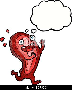 meat cartoon character with thought bubble Stock Vector Image & Art - Alamy