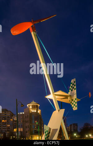 Aerodynamic Forms in Space, sculpture by Rodneyy Graham, Devonian ...