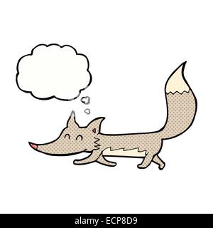 cartoon little wolf with thought bubble Stock Vector Image & Art - Alamy
