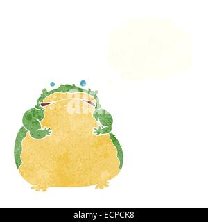 cartoon fat toad with thought bubble Stock Vector Image & Art - Alamy