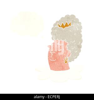 cartoon queen head with thought bubble Stock Vector Image & Art - Alamy