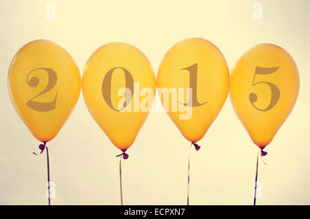 year 2015 balloons Stock Photo - Alamy