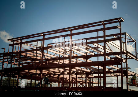 steel framed building buildings bolt bolts bolted together iron work ...