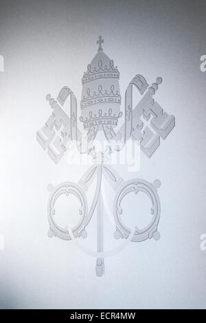 The coats of arms of the Holy See and Vatican City State sign symbol ...