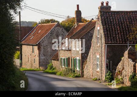 traditional north Norfolk flint and brick farmhouse with porch ...