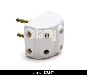 electrical tee isolated on a white background Stock Photo - Alamy