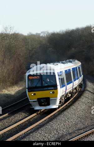 A class 165 Chiltern Railways train at Hatton station, Warwickshire, UK ...