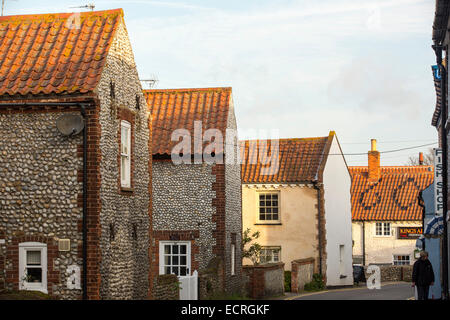 traditional north Norfolk flint and brick farmhouse with porch ...