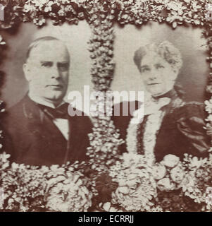 President and Mrs. William McKinley Stock Photo - Alamy