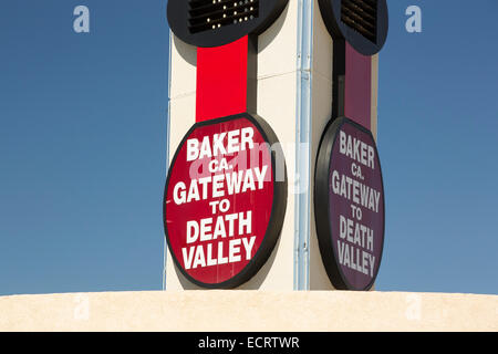 The "World's Largest Thermometer" in the desert town of Barstow ...