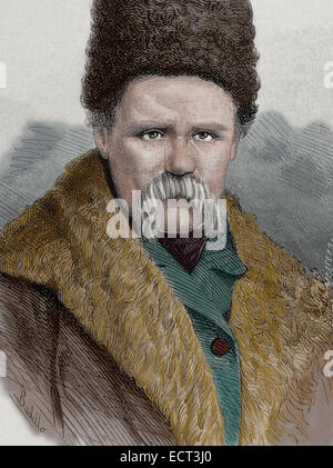 Taras Shevchenko, Ukrainian poet and writer, statue by Leo Mol, in ...