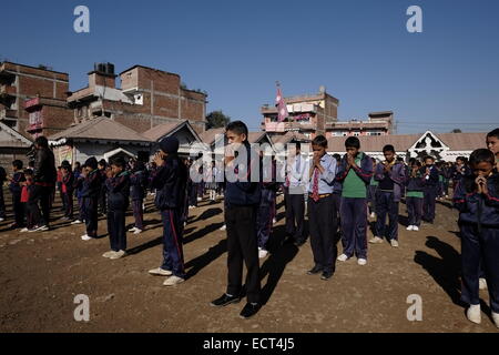 School children standing in school assembly Stock Photo - Alamy