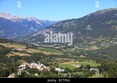 Overview of the Ubaye valley Stock Photo - Alamy