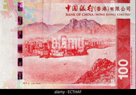100 Hong Kong dollar bank note. Hong Kong dollar is the national ...