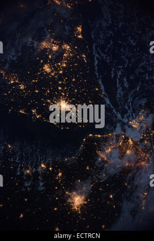 London at Night, Satellite Image Stock Photo - Alamy