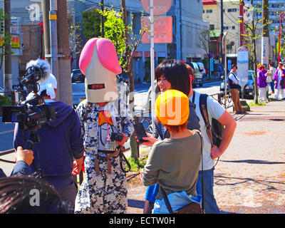 This image of a Japanese Fertility Festival was captured in Kawasaki ...