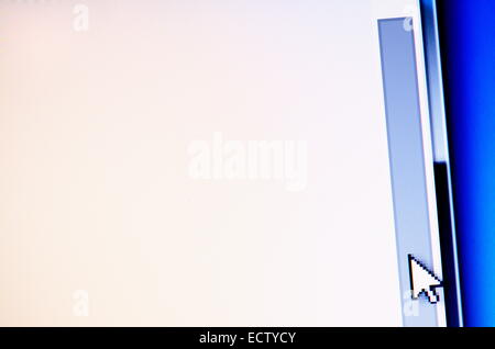 Cursor on scroll bar scrollbar Stock Photo - Alamy
