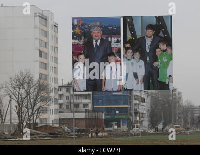 Billboard showing the former Chechen president Achmat Kadyrov and his ...