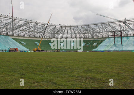 'Akhmat Arena' sports stadium under construction in the Chechen capital ...