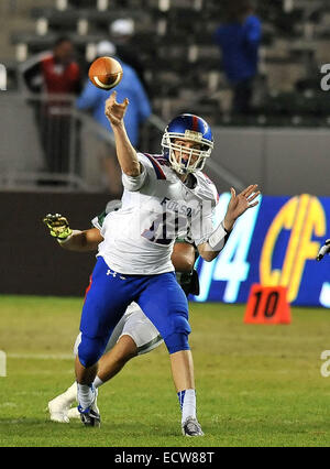 Carson, CA. 19th Dec, 2014. Folsom Bulldogs Bailey Laolagi #2 in the ...