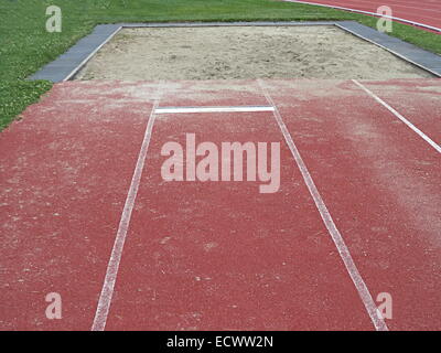 long jump pit Stock Photo - Alamy