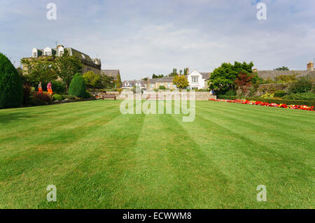 Coldstream, Scotland, Guards memorial garden Henderon Park. Poppy ...