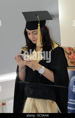 Mini MBA Alumni Graduate Female Stock Photo - Alamy