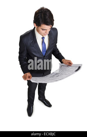 Directly above view of professional engineers in workwear standing at ...