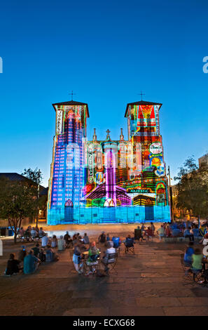 Saga light show in San Antonio, TX Stock Photo - Alamy