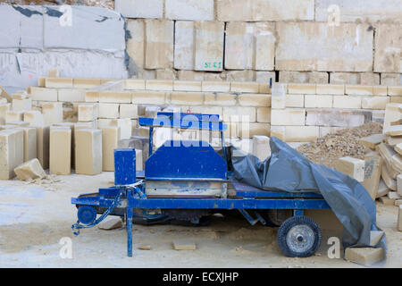Globigerina Limestone Building Blocks Malta Stock Photo - Alamy