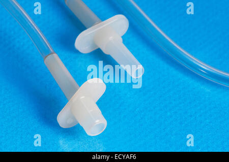 Intravenous line connectors Stock Photo - Alamy
