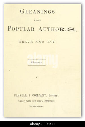 An illustration from 'Gleanings from Popular Authors,' featuring ...