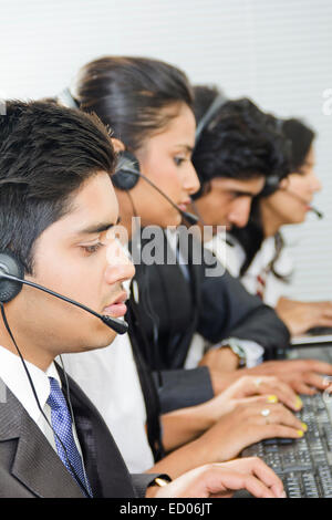 indian Telecaller Office working Stock Photo - Alamy