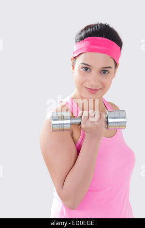 Indian Body Builder Working Out Chest Stock Photo - Alamy