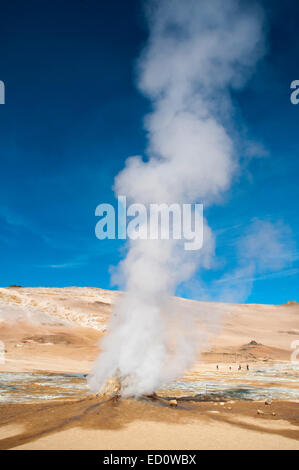 At the edge of the huge Krafla volcano with its ten kilometer wide ...