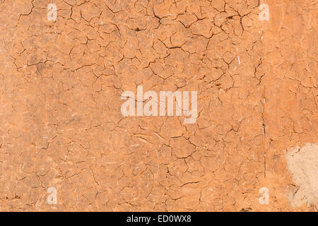 Clay wall texture, rammed earth of an ancient rural house in ...
