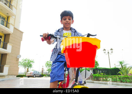 indian child Cycle Riding Stock Photo - Alamy