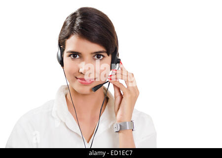 1 indian Business Telecaller lady Stock Photo - Alamy