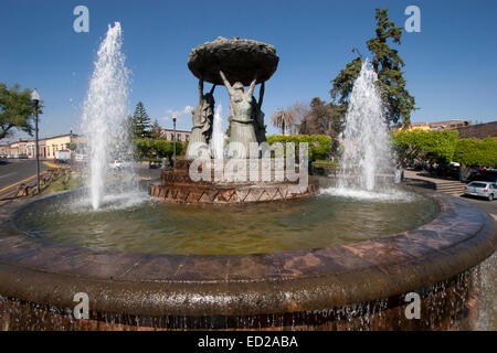Las Tarascas fountain, Morelia, Michoacan, Mexico Stock Photo - Alamy