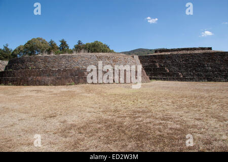 The Tarascan ruins of Tzintzuntzan, Michoacan, Mexico. These Purepecha ...