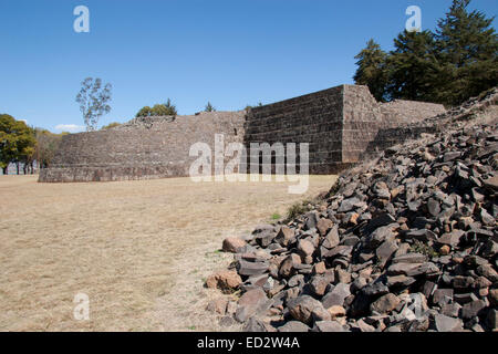 The Tarascan ruins of Tzintzuntzan, Michoacan, Mexico. These Stock ...
