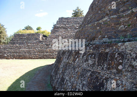 The Tarascan ruins of Tzintzuntzan, Michoacan, Mexico. These Stock ...