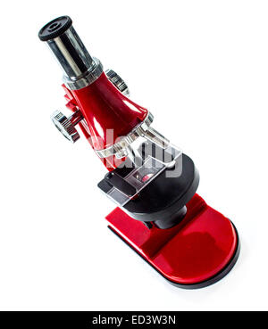 Modern laboratory microscope, isolated on white background Stock Photo ...