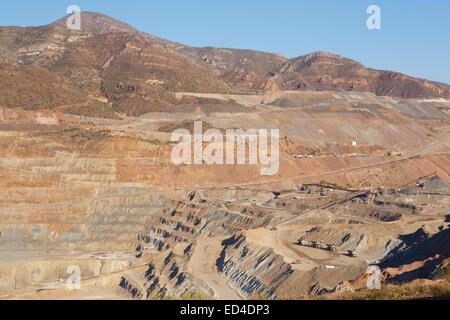 Open pit copper mine, Ray Mine, ASARCO Grupo Mexico, Ray Operations ...