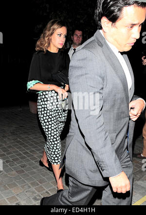 Jasmine Al-Fayed leaving Chiltern Firehouse restaurant in Marylebone ...