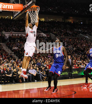 Portland, Oregon, USA. 26th Dec, 2014. NICOLAS BATUM (88) shoots a ...