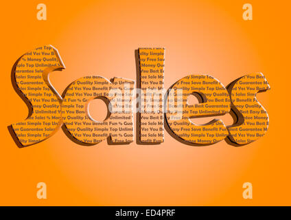 Sales typography new bright colours marketing Stock Photo - Alamy