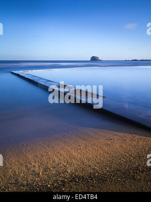North Berwick Outdoor Swimming Pool shortly before the East Lothian ...