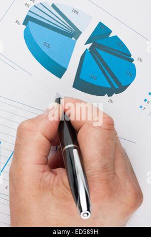 Analyst Working With Spreadsheet Business Data Stock Photo - Alamy