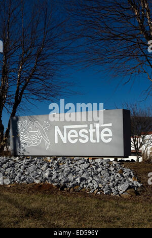 Nestle sign logo Stock Photo - Alamy